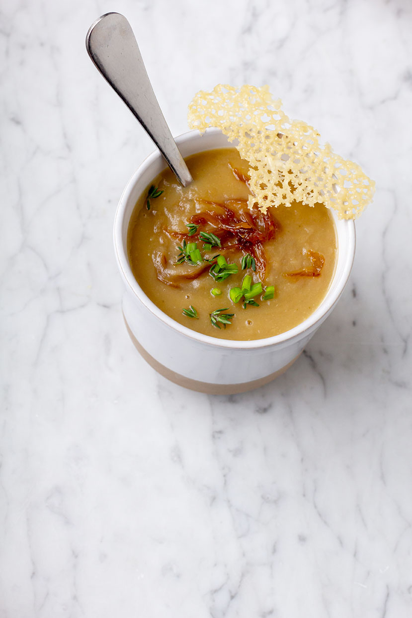 Potato and caramelized onion soup - Edible Vancouver & Wine Country