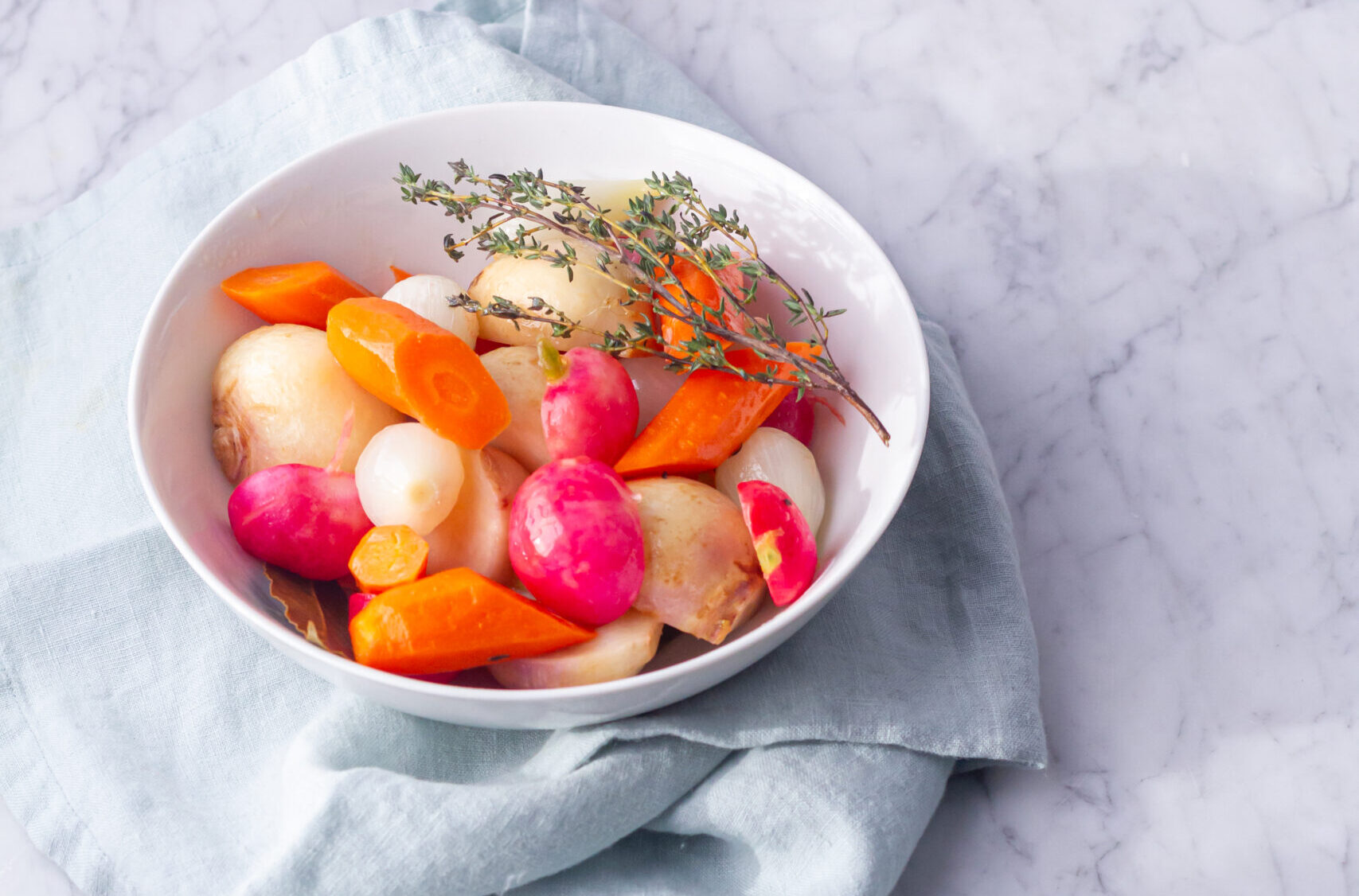 Root vegetables poached in wine and butter - Edible Vancouver & Wine ...